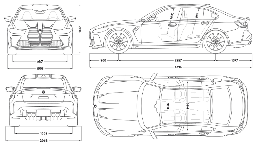 Gama BMW Serie 3 Sedán M (G80): motores y datos técnicos | bmw.com.mx